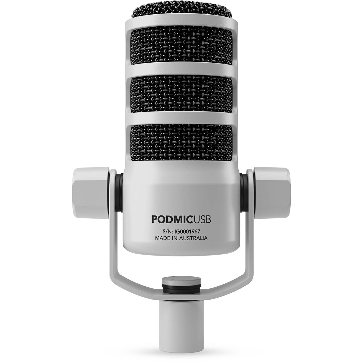 RODE PodMic USB and XLR Dynamic Broadcast Microphone (White) – Outdoorphoto